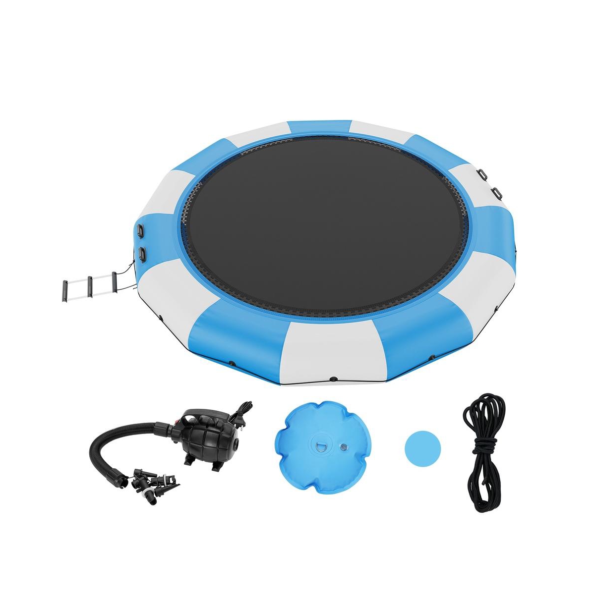 Click here for Ruie 15 ft Inflatable Water Bouncer Trampoline Swi... prices