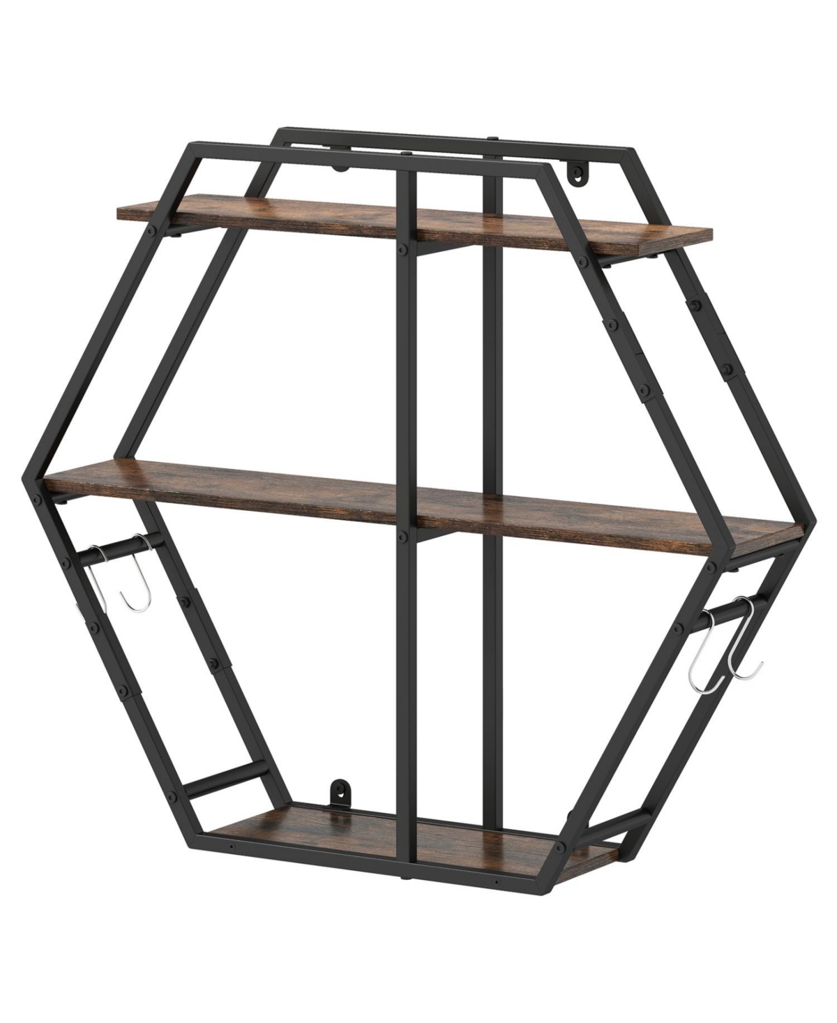 Click here for Slickblue Modern 3-Tier Bookshelf with S-Shaped Ho... prices