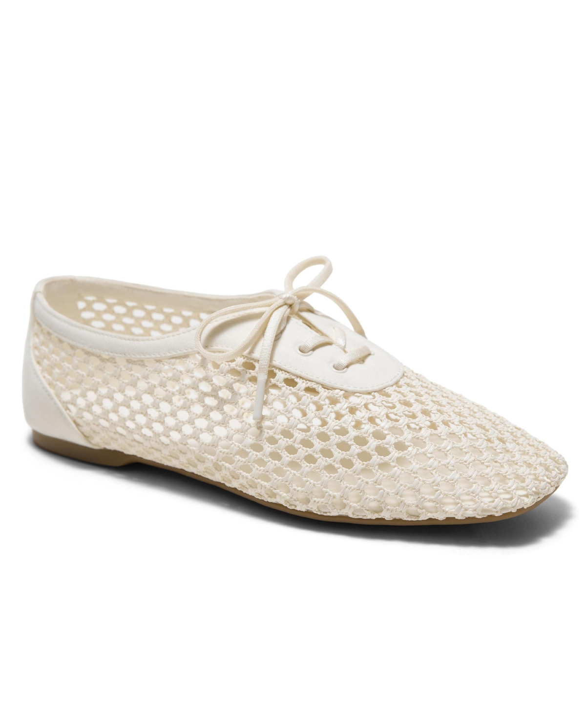 Click here for Vivaia Womens Carey Square-Toe Mesh Flats - Cream prices