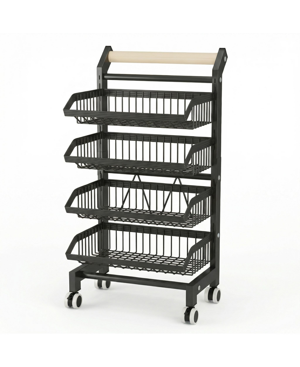 Click here for homfan 3 Tier Bar Cart  32 Inch Foldable Carbon St... prices