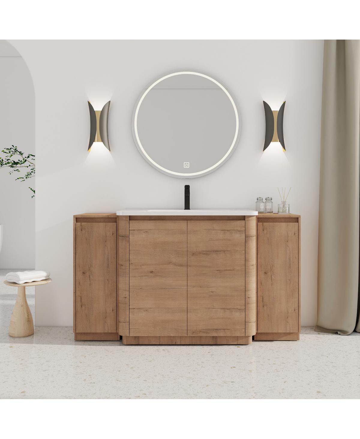 Click here for Sillysis Modern Bathroom Vanity with Ceramic Sink... prices