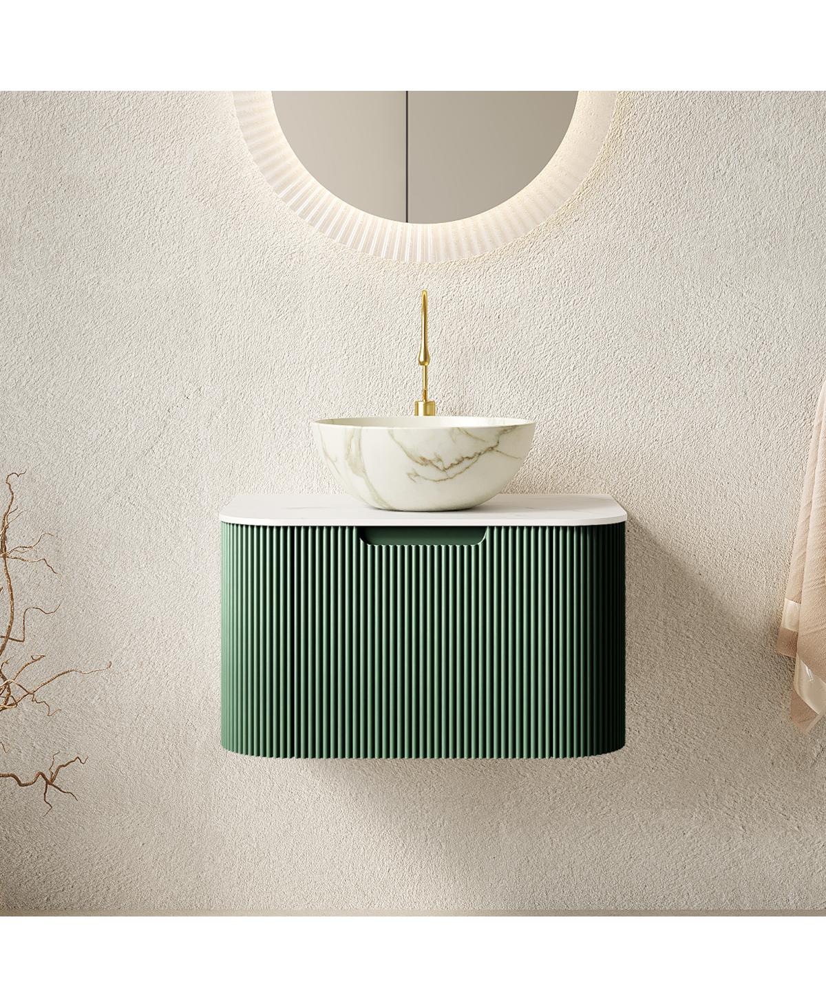 Click here for Sillysis Wall-Mounted Bathroom Vanity with Ceramic... prices
