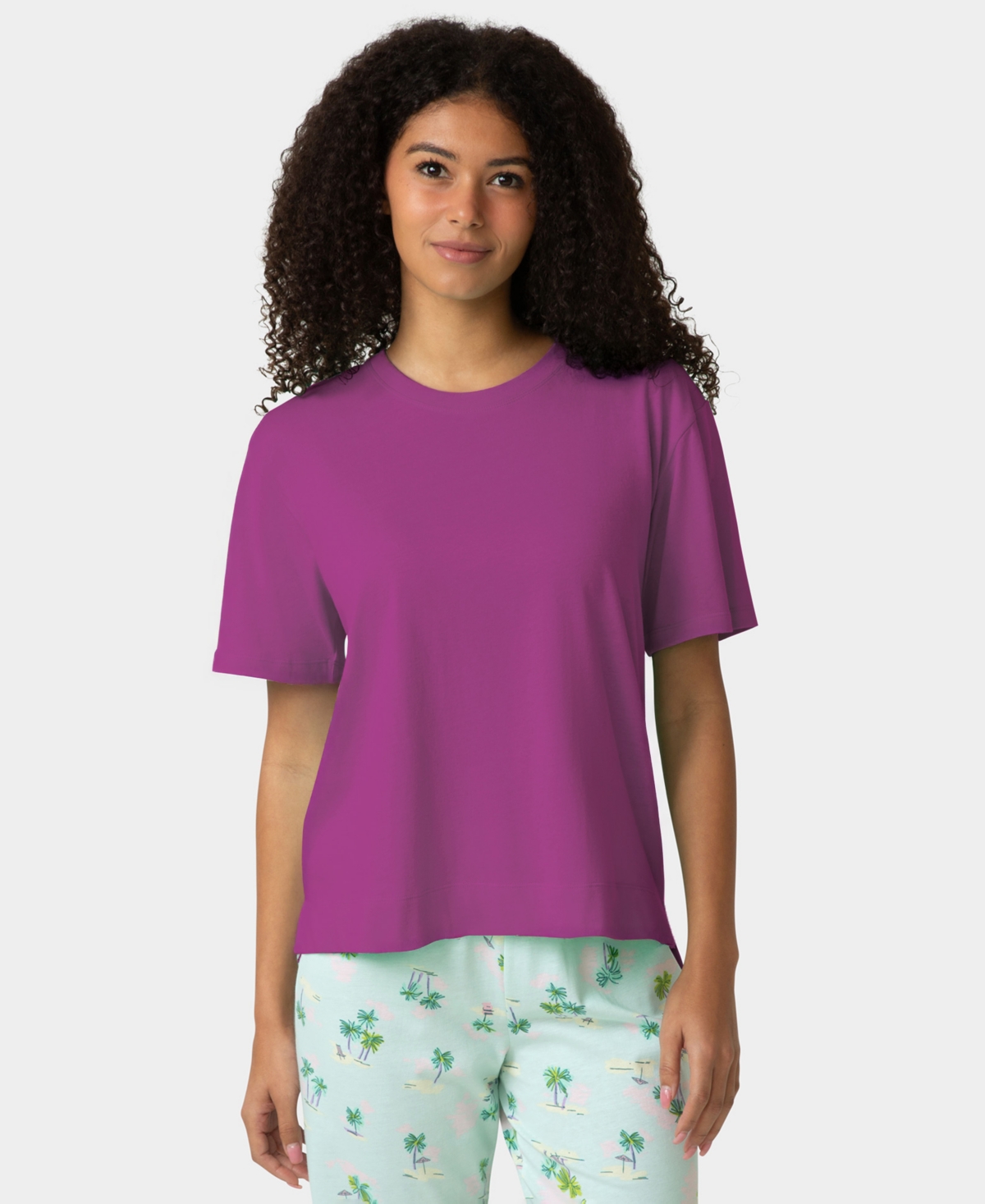 Click here for Hue Womens Short-Sleeve Cotton Candied Boxy Pajama... prices