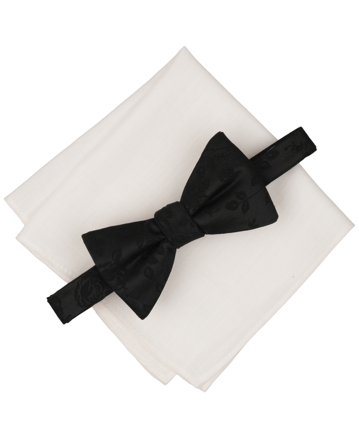 Click here for Bar Iii Mens Myles Bow Tie and Pocket Square  2-Pi... prices
