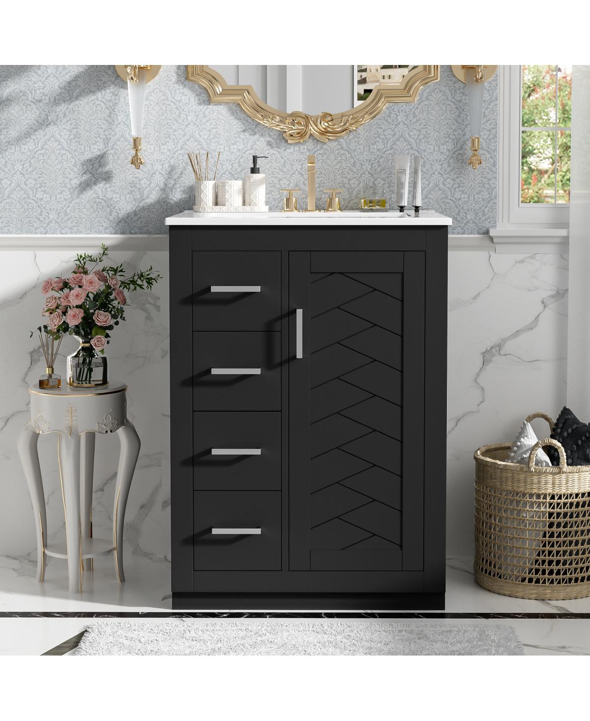 Click here for Sillysis 24 Inch Modern Bathroom Vanity with Sink... prices