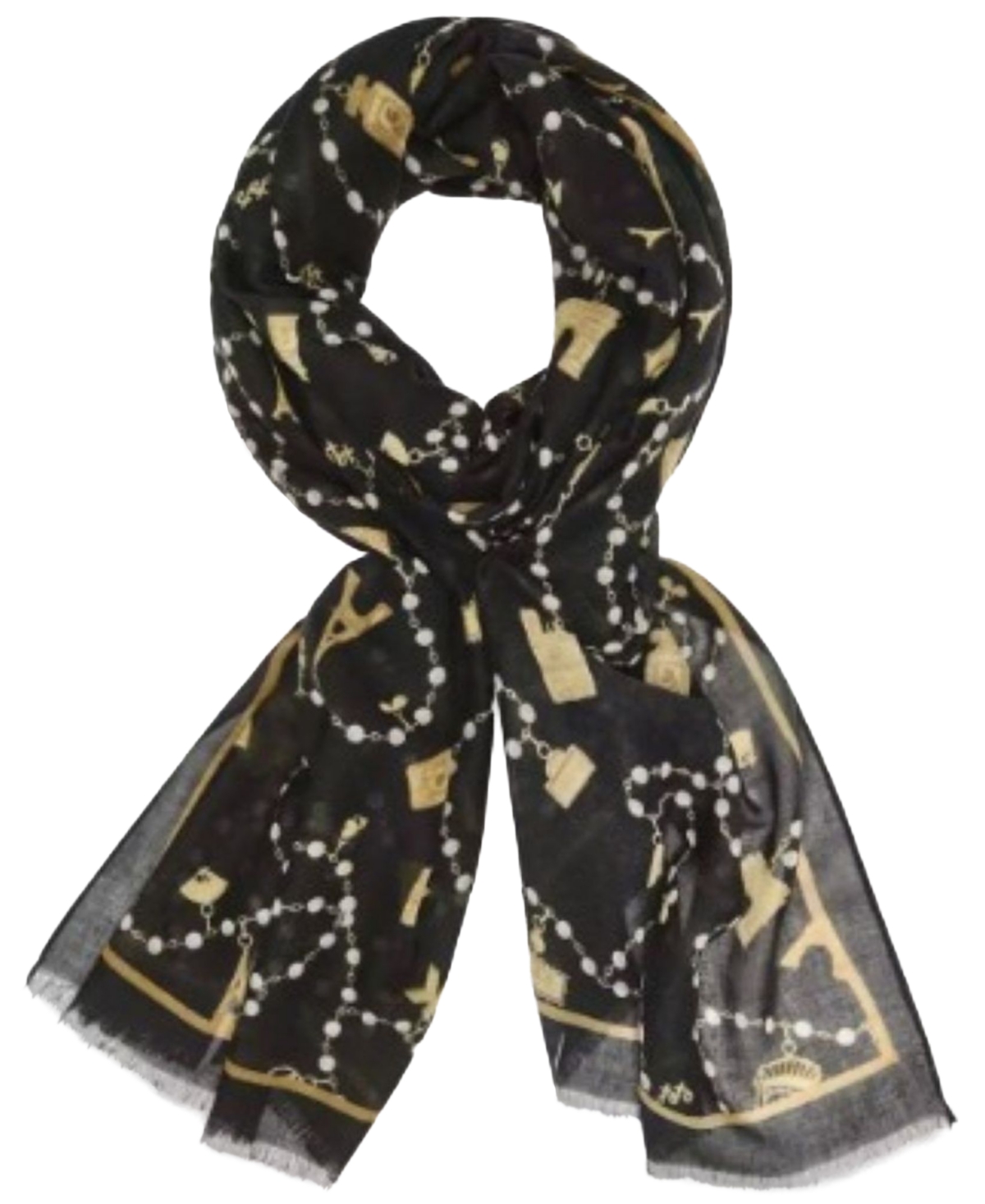 Click here for Karl Lagerfeld Paris Pearls and Charms Printed Ove... prices