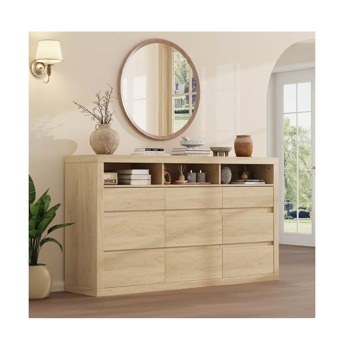 Click here for homfan 9 Drawer Dresser  Modern Wooden Chest of Dr... prices