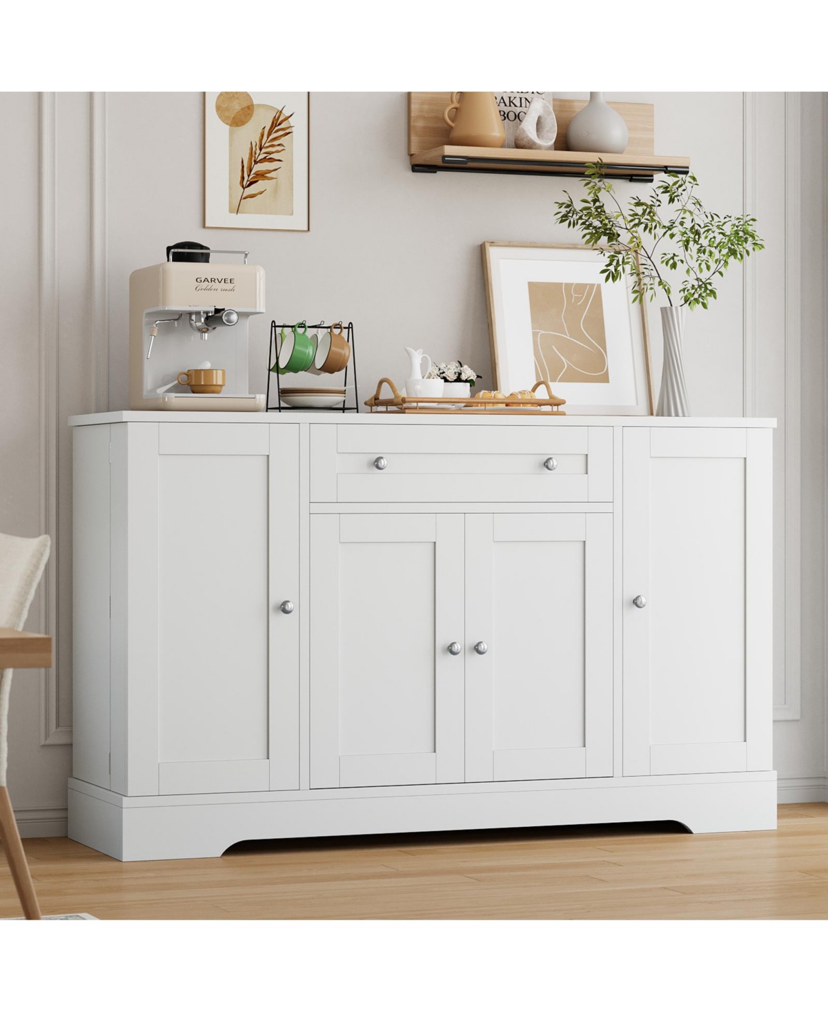 Click here for homfan Modern Sideboard Buffet with Drawers  Shelv... prices