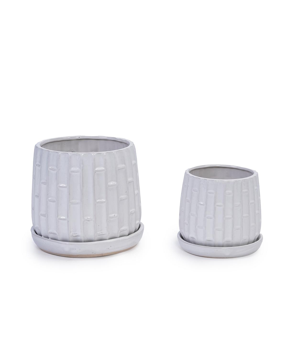 Click here for Yobtop Handmade White Glazed Ceramic Planter Set o... prices