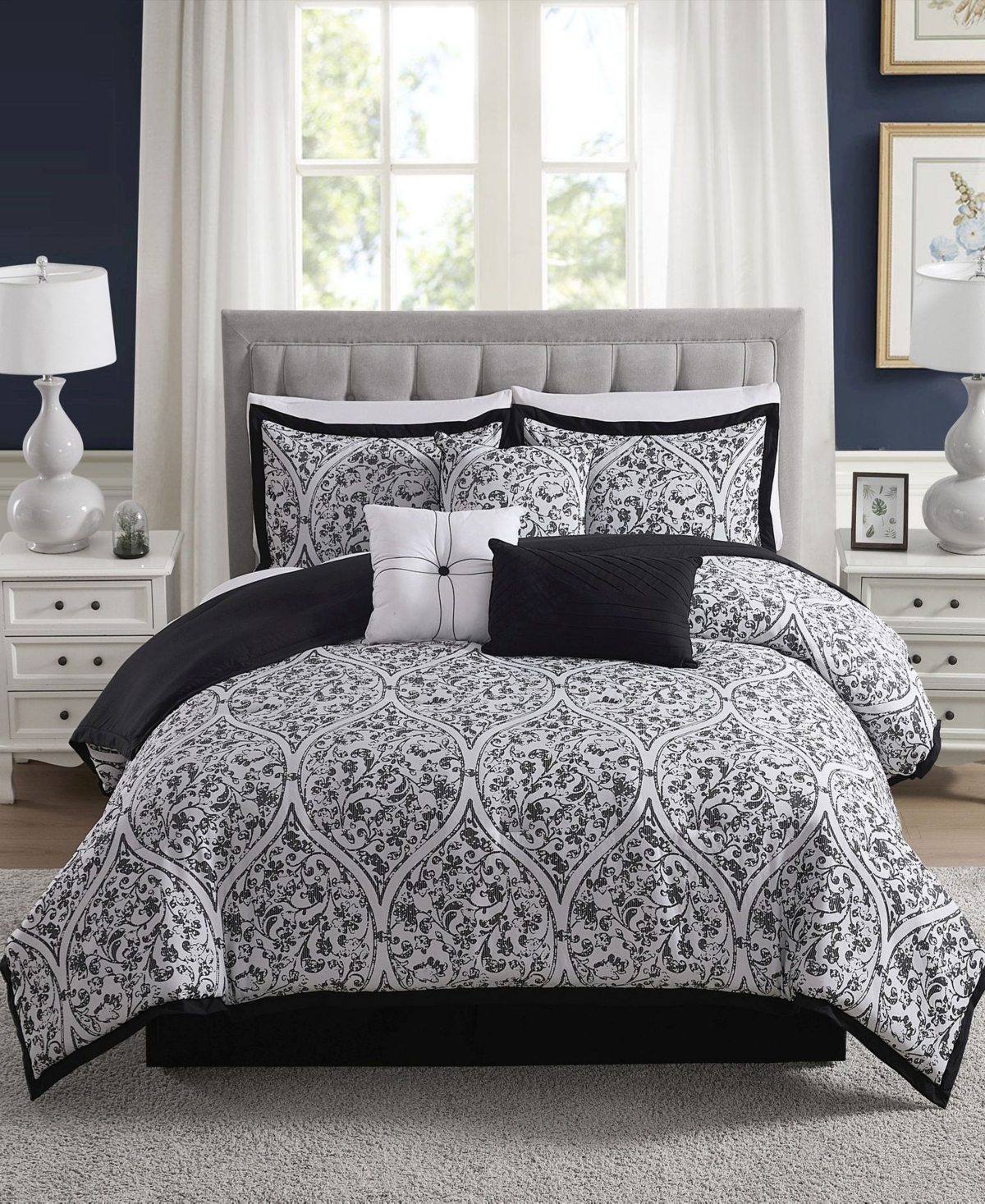 Click here for Sweet Home Collection Trieste Damask Jacquard 7-Pi... prices