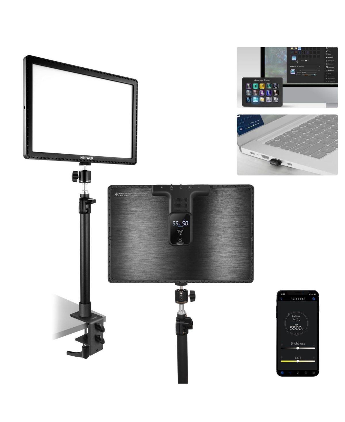 Click here for Neewer GL1 Led Video Light with CRI97 for Elgato S... prices