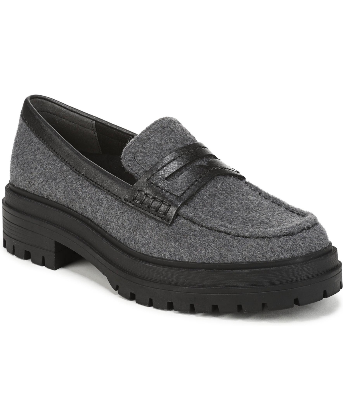 Click here for Vionic Womens Georgia 2 Loafers - Dark grey wool prices