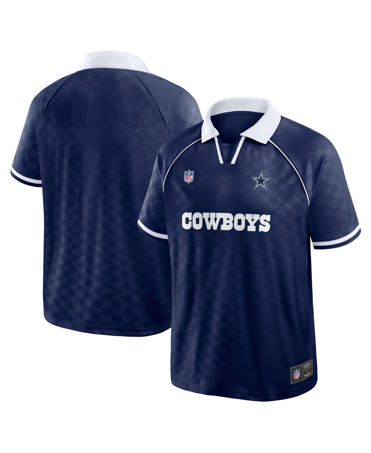 Click here for Fanatics Mens Navy Dallas Cowboys Homerun Raglan V... prices