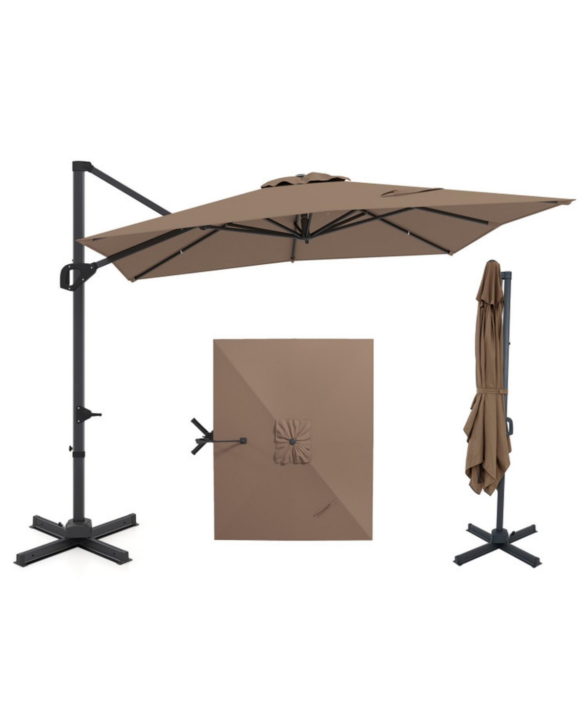 Click here for Gouun 11 x 9 Ft Rectangular Cantilever Patio Umbre... prices