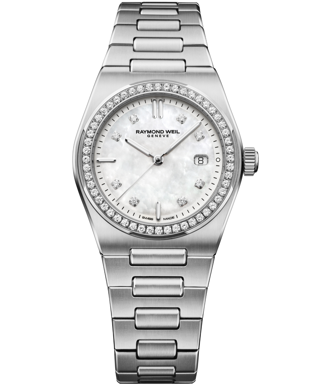 Click here for Raymond Weil Womens Silver-Tone Stainless Steel Wa... prices
