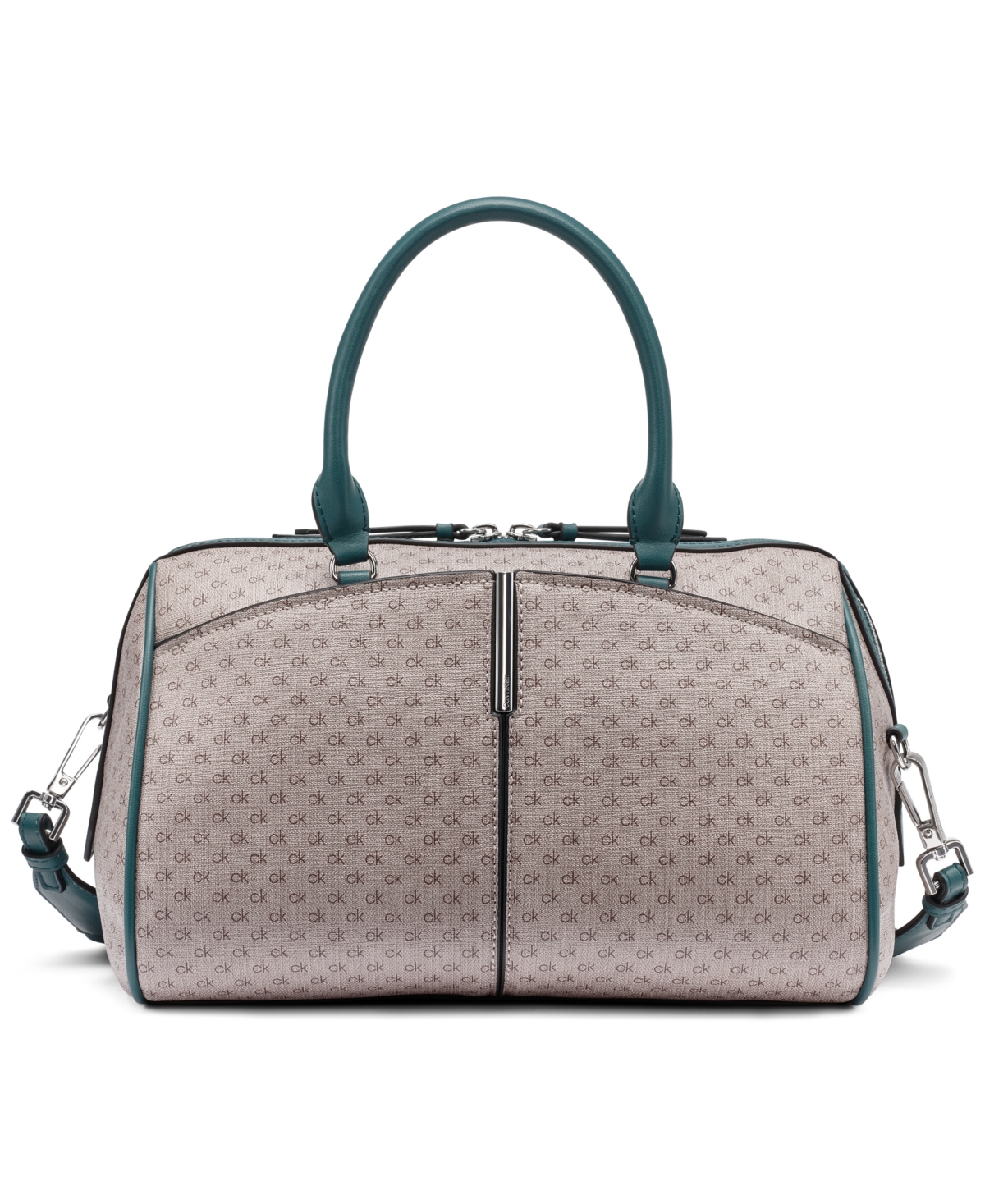 Click here for Calvin Klein Genevieve Small Satchel Handbag - Alu... prices