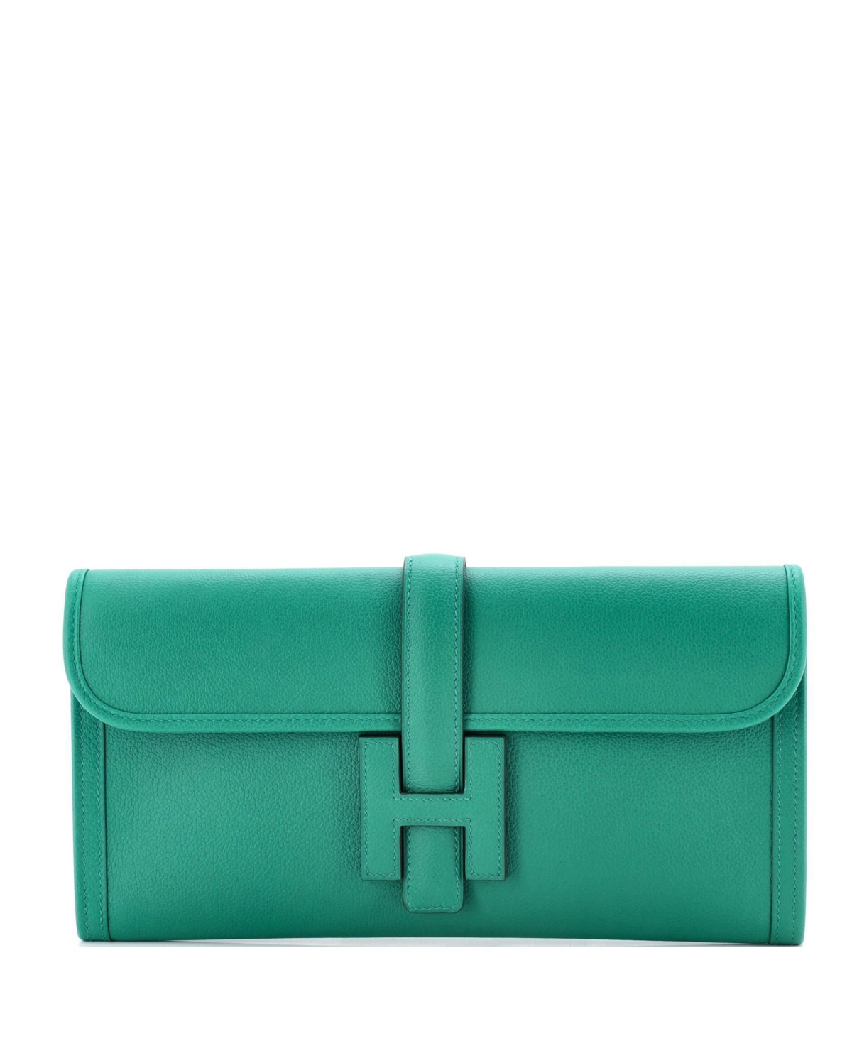 Click here for Pre-Owned HERMES 29 Jige Elan Clutch Evercolor - G... prices