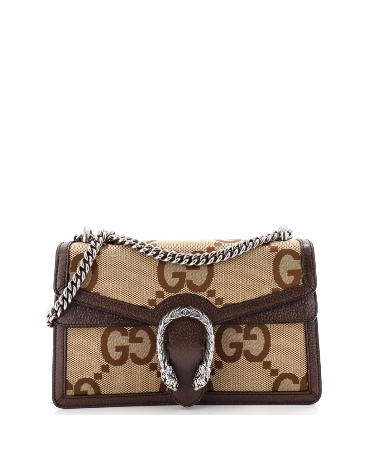 Click here for Pre-Owned Gucci Small Dionysus Bag Jumbo Gg Canvas... prices