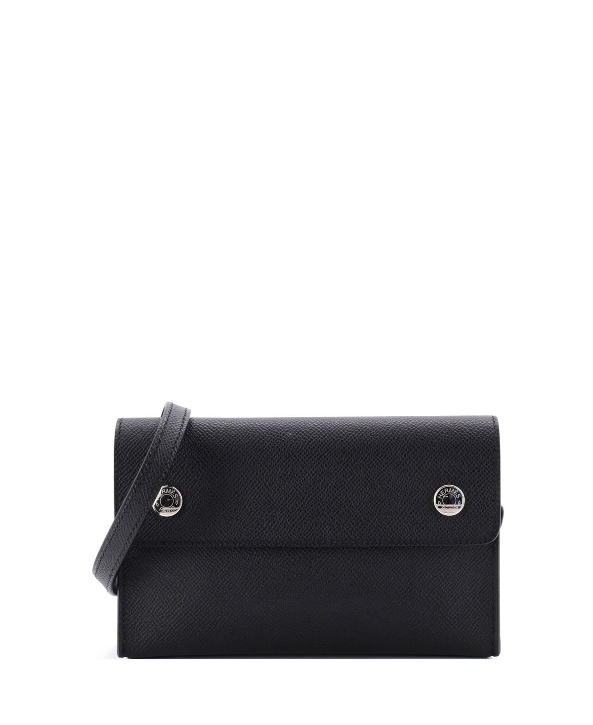 Click here for Pre-Owned HERMES Hermesnap Wallet Bag Epsom - Blac... prices