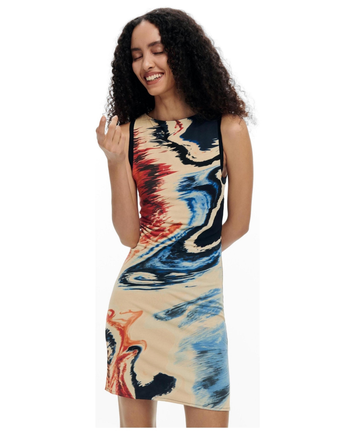 Click here for Desigual Womens Sleeveless printed dress - Multi prices