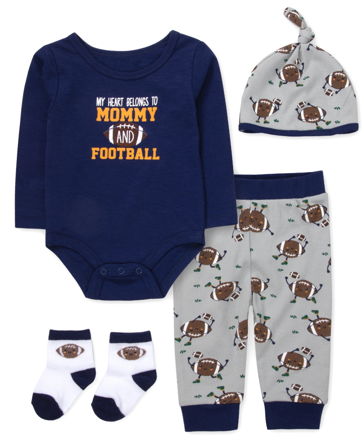 Click here for Baby Essentials Baby Boys Mommy and Football Bodys... prices