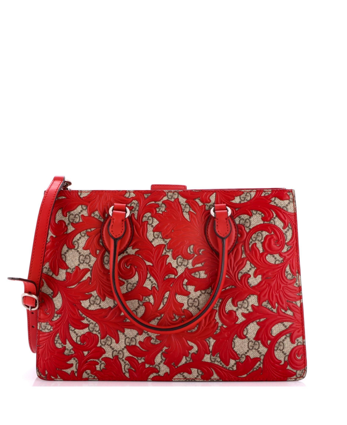 Click here for Pre-Owned Gucci Medium Convertible Gusset Tote Ara... prices