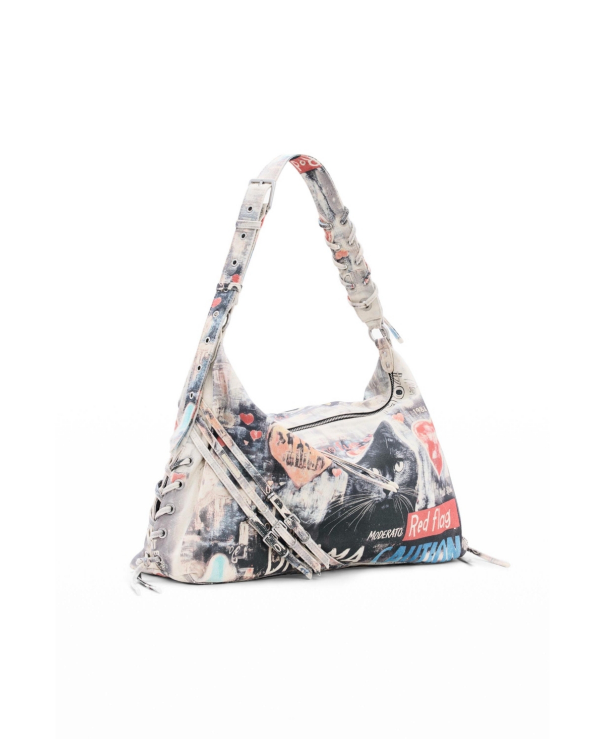 Click here for Desigual Womens Large Printed Bag - Multi prices