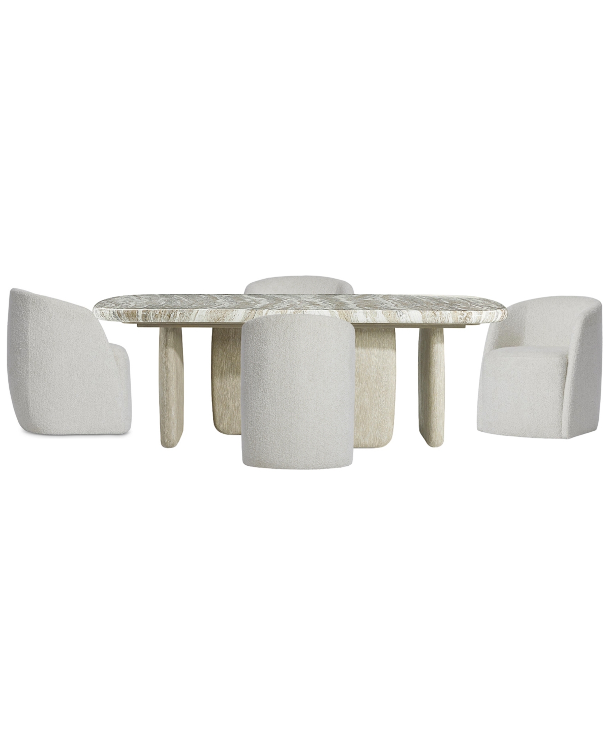 Click here for Bernhardt Arcadia 5-Piece Faux Stone Dining Set -... prices