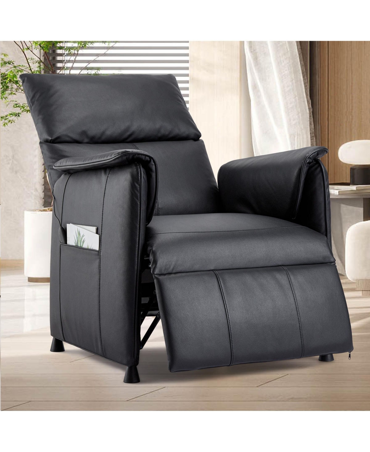 Click here for homfan Pu Leather Electric Recliner Sleeper Chair... prices