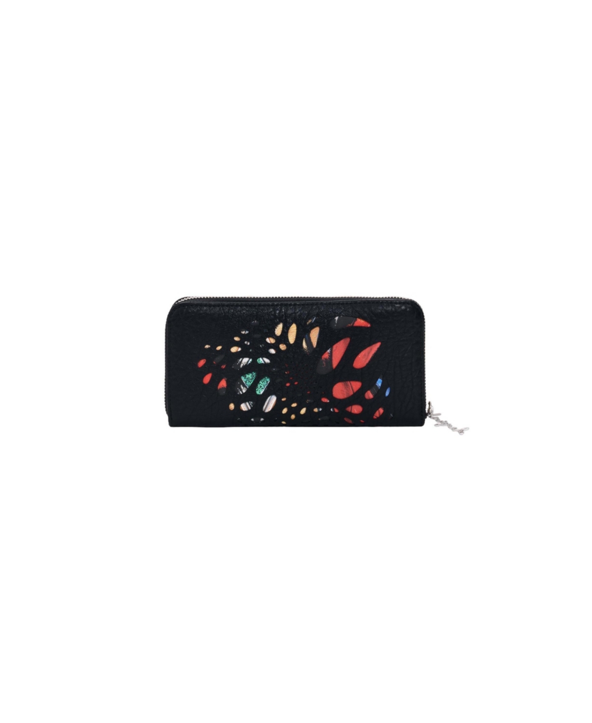 Click here for Desigual Womens Large perforated wallet - Black prices