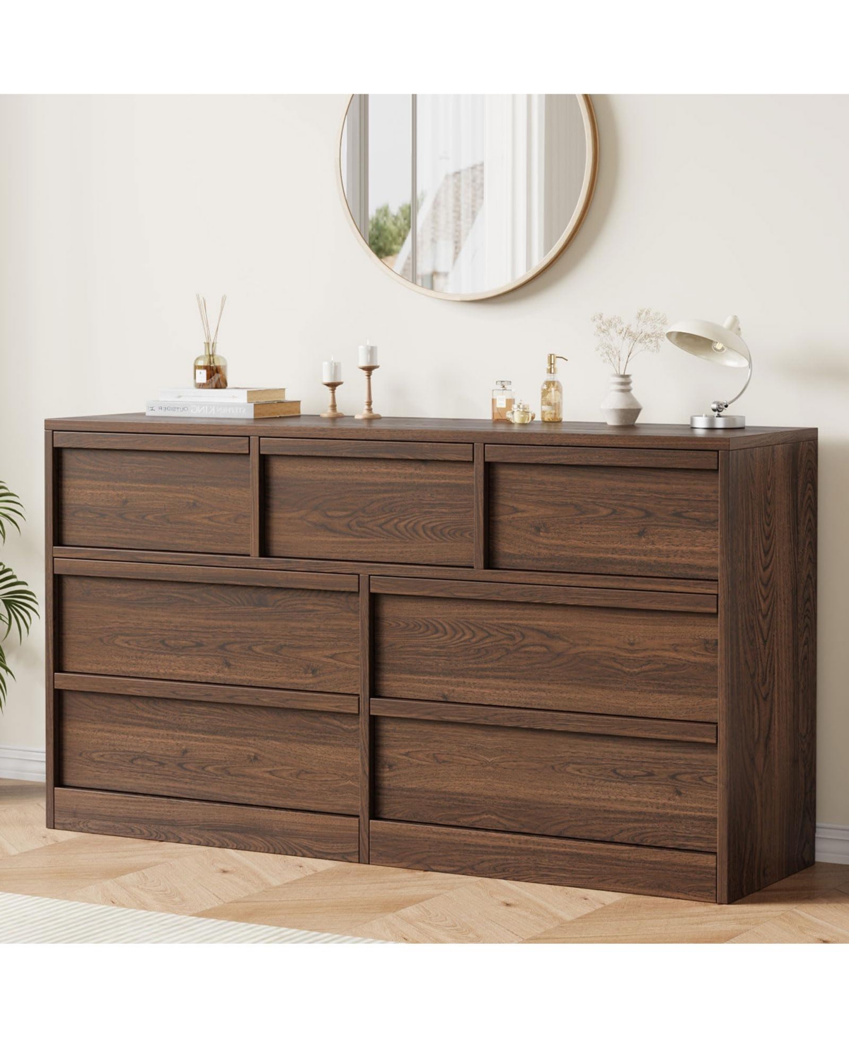 Click here for homfan 7 Drawer Dresser for Bedroom  Modern Wooden... prices