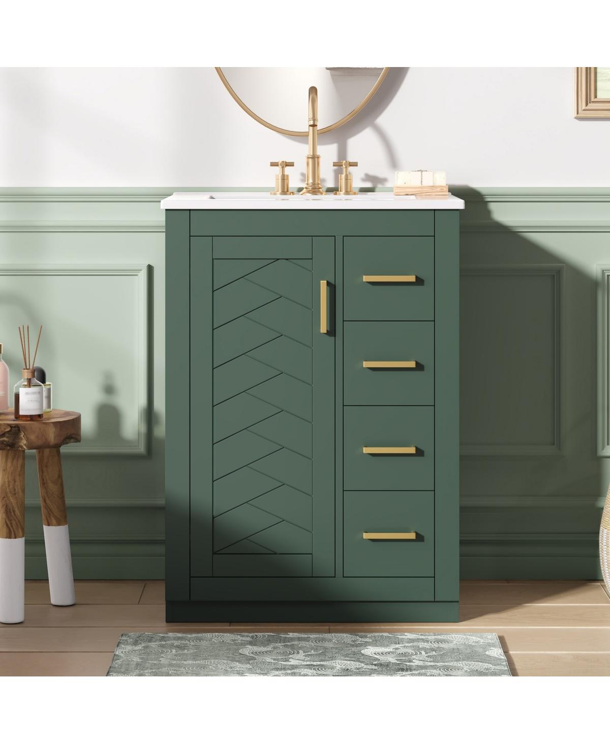 Click here for Sillysis 24 Inch Modern Bathroom Vanity with Sink... prices