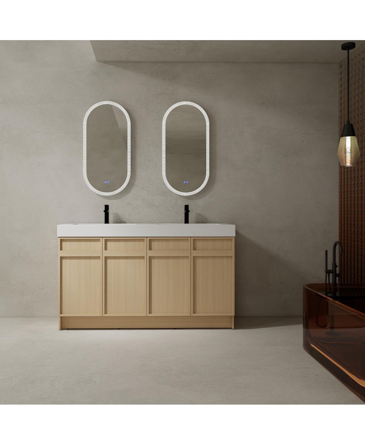 Click here for Sillysis 59 Inch Modern Double Sink Bathroom Vanit... prices