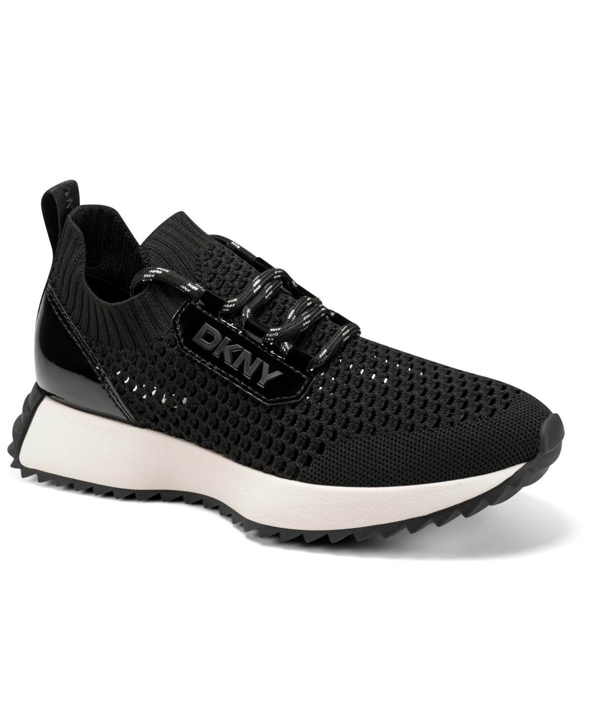 Click here for Dkny Womens Nantes Lace-Up Sneakers - Black prices