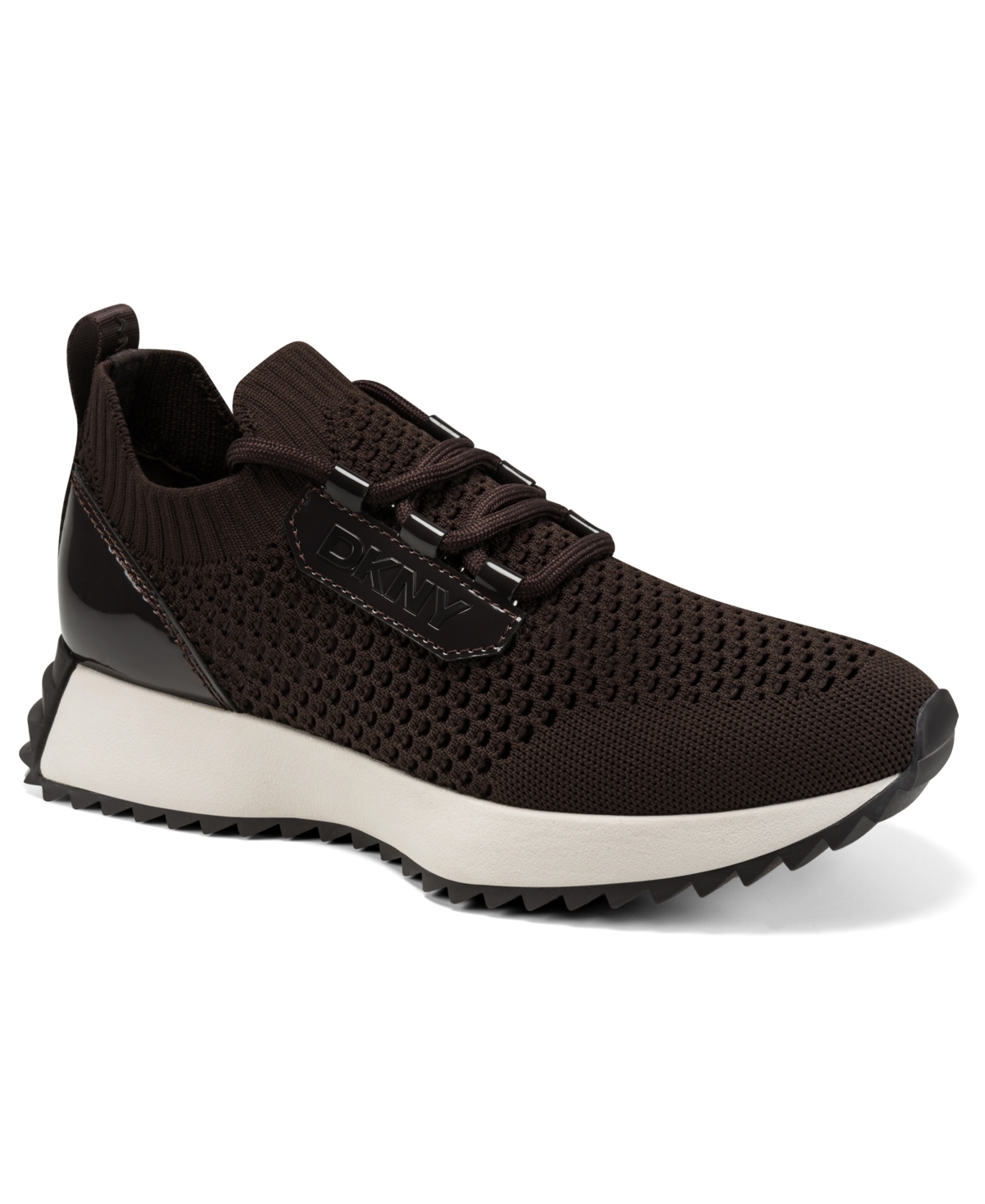 Click here for Dkny Womens Nantes Lace-Up Sneakers - Brown prices