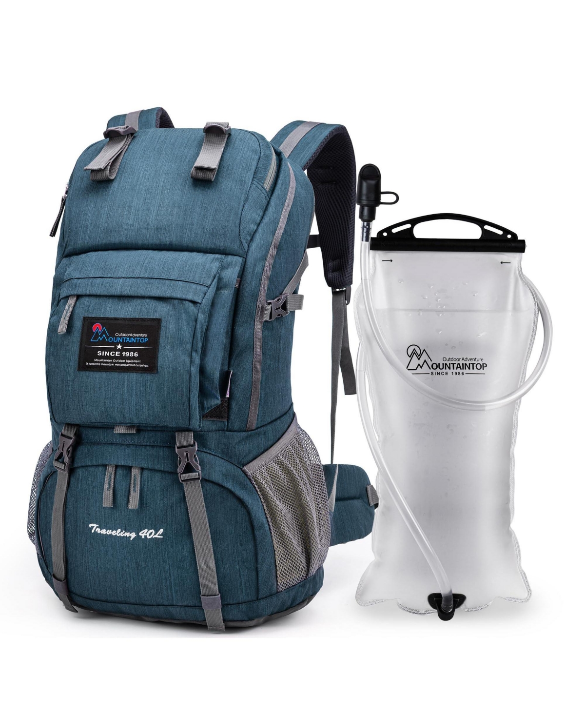 Click here for Mountaintop 40 Liter Hiking Backpack with 3 Liter... prices