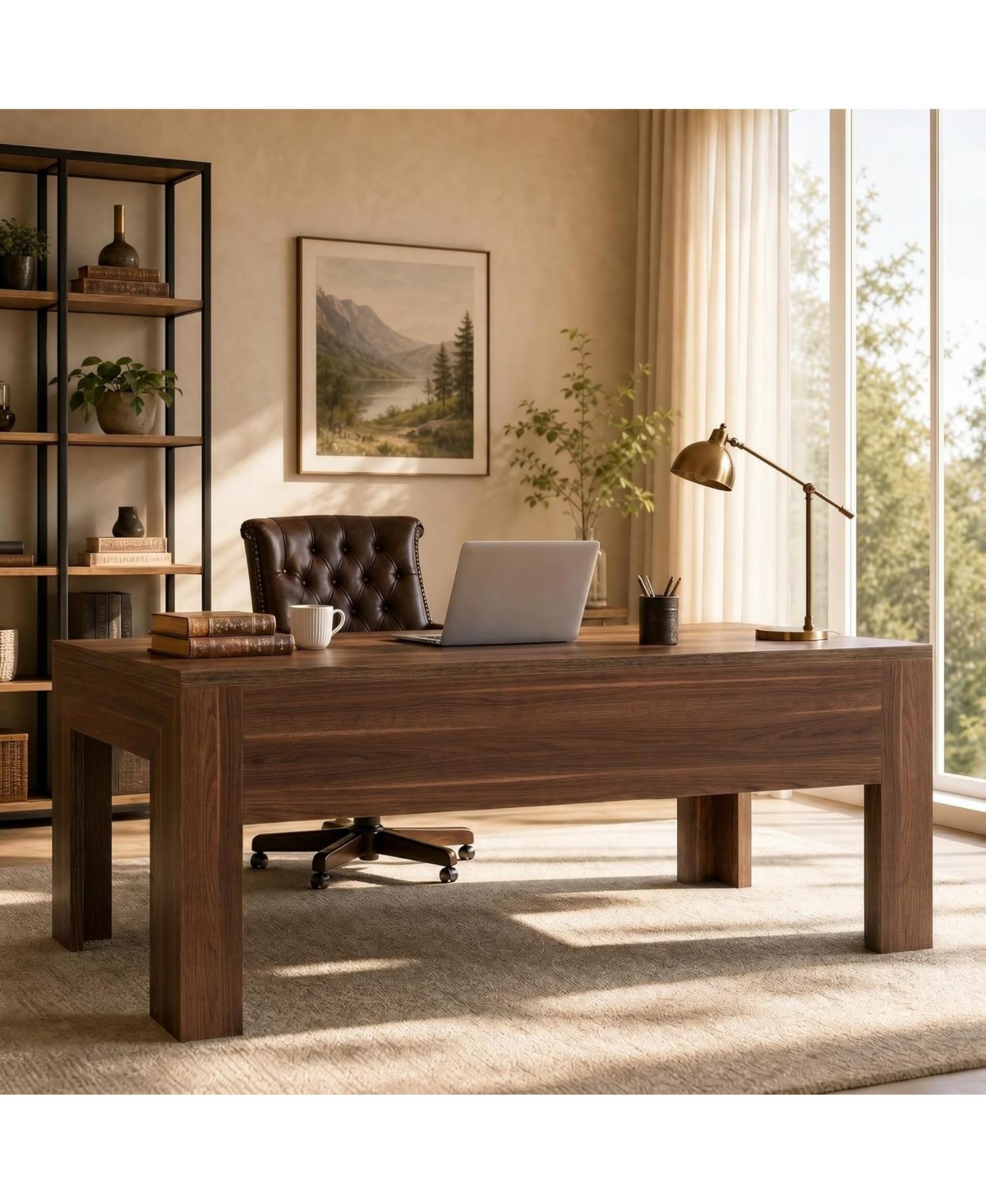 Click here for Tribesigns Office Desk with Spacious Tabletop Wood... prices