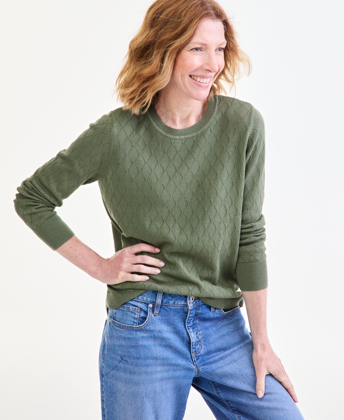 Click here for Style & Co Womens Cotton Curved-Hem Sweater  Macys... prices