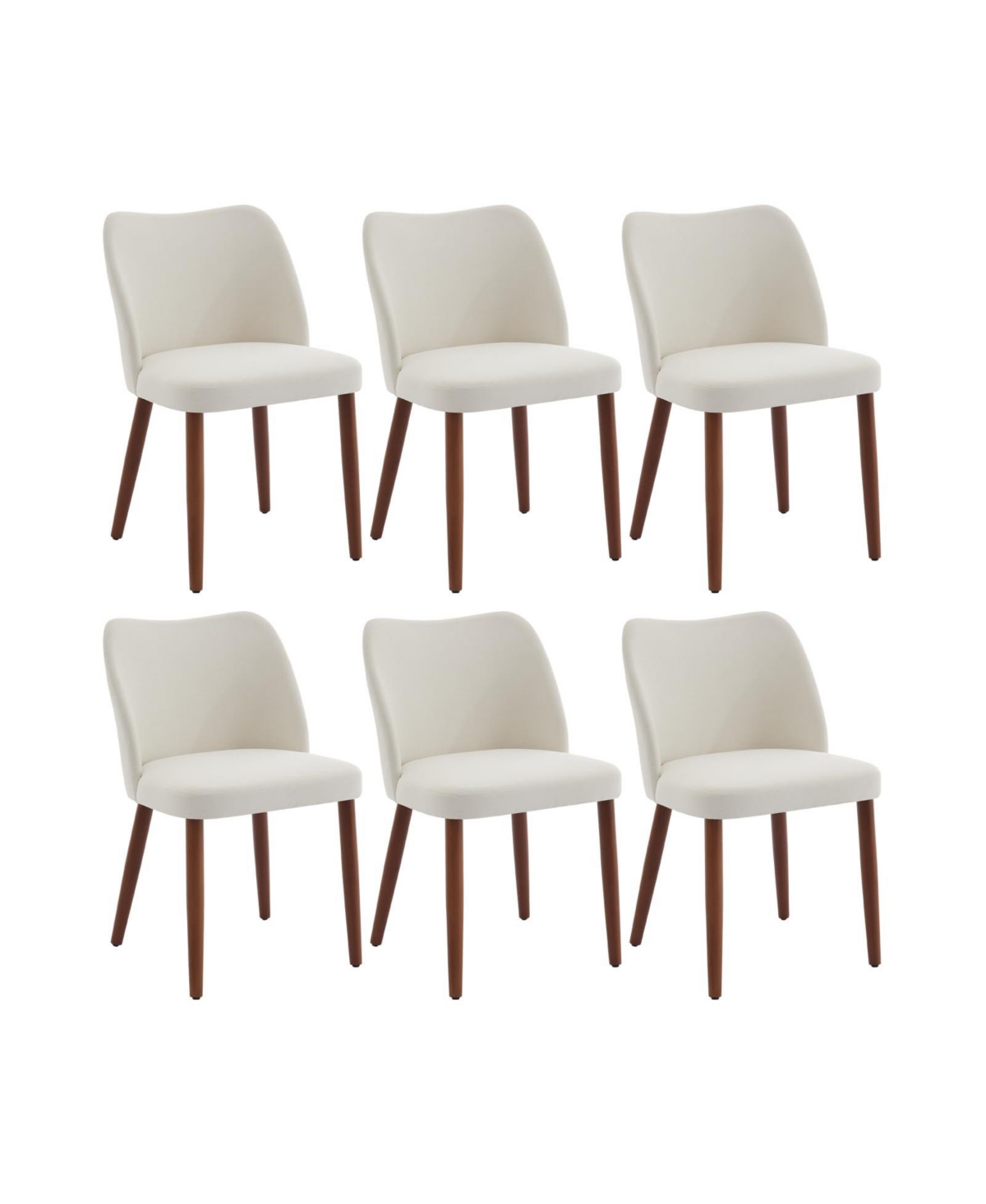 Click here for gaomon Set of 6 Linen Upholstered Dining Side Chai... prices