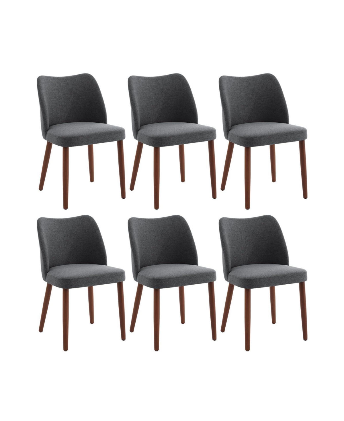 Click here for gaomon Set of 6 Linen Upholstered Dining Side Chai... prices