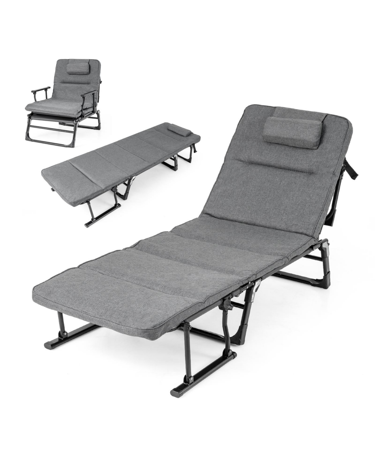 Click here for Mecale 3-in-1 Folding Camping Cot with Mattress  C... prices