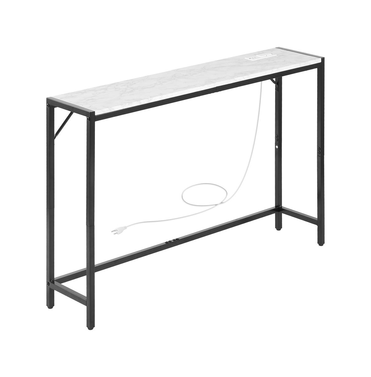 Click here for Sugift Marble Console Table Modern Narrow Long wit... prices