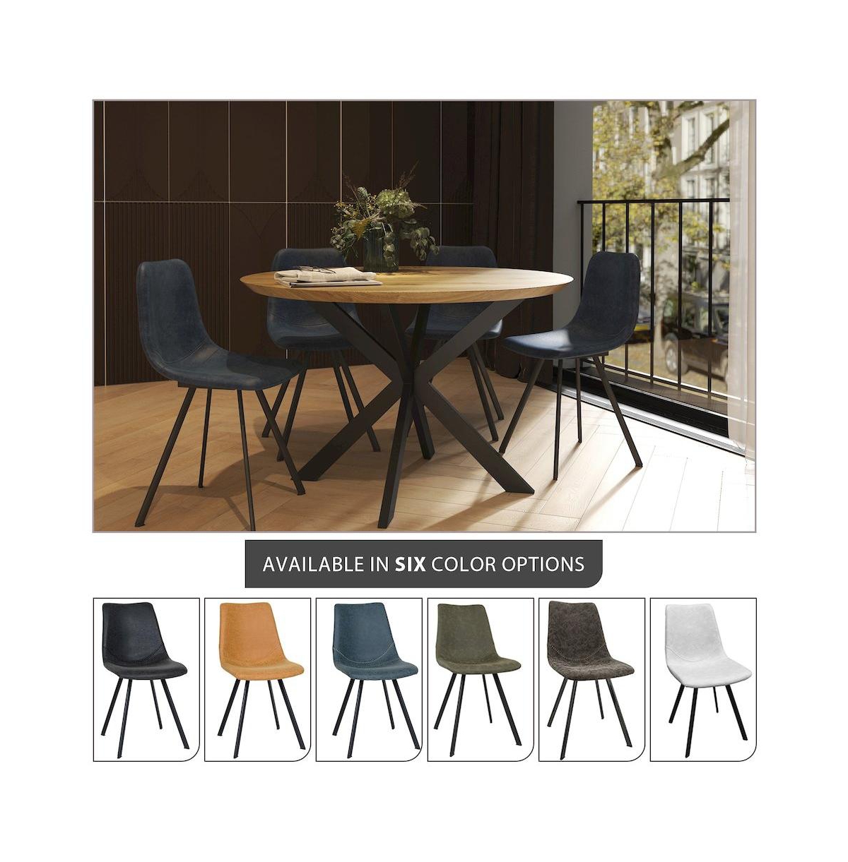 Click here for LeisureMod Markley Modern Leather Dining Chair Wit... prices