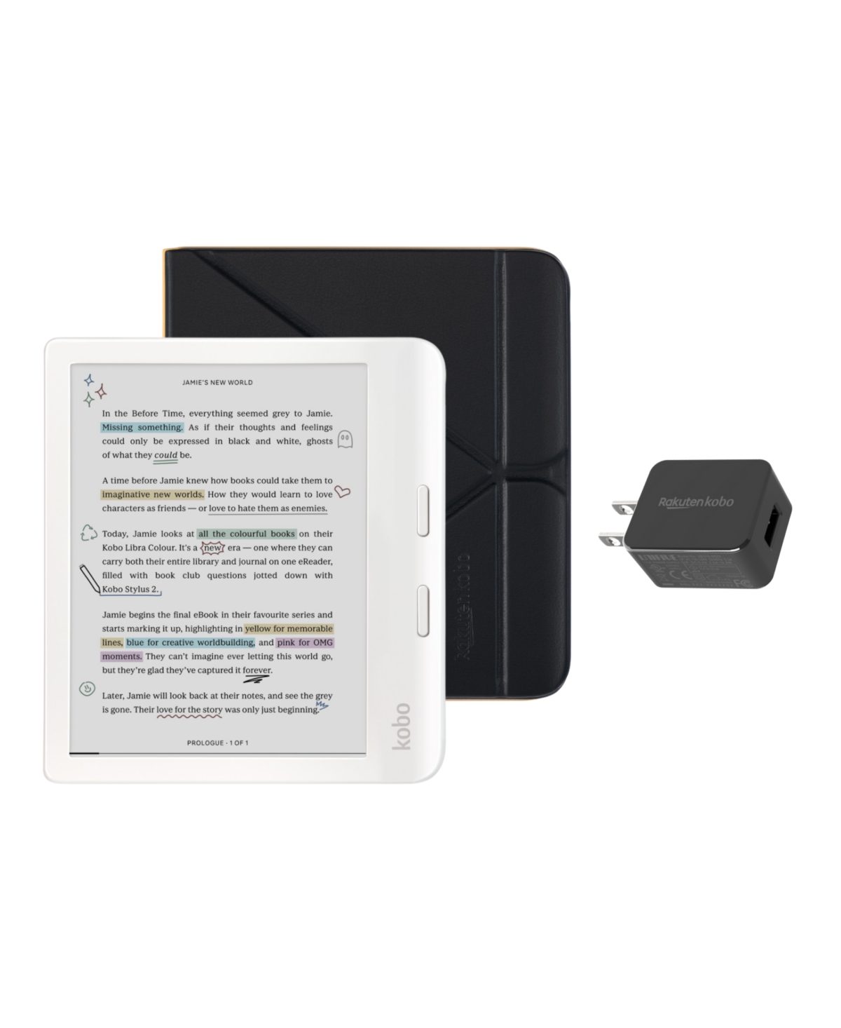 Click here for Kobo Libra Colour eReader with SleepCover Case and... prices