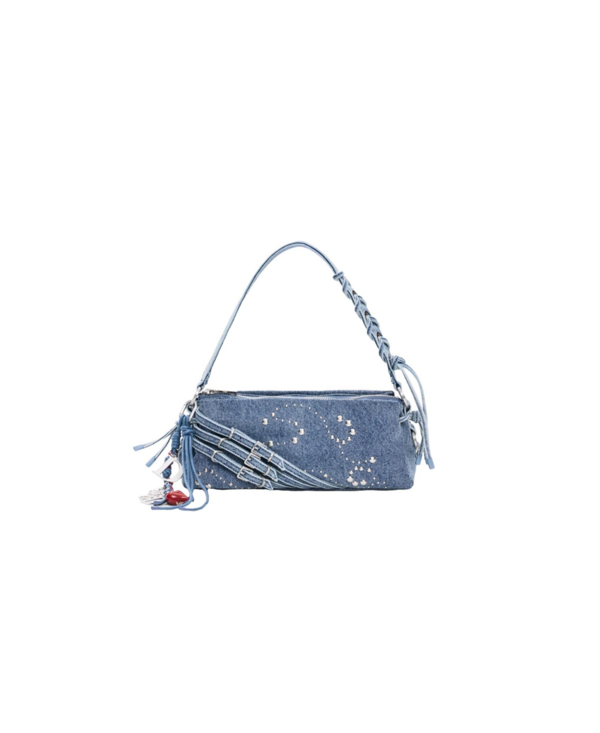 Click here for Desigual Womens Small Denim Bag - Light blue prices