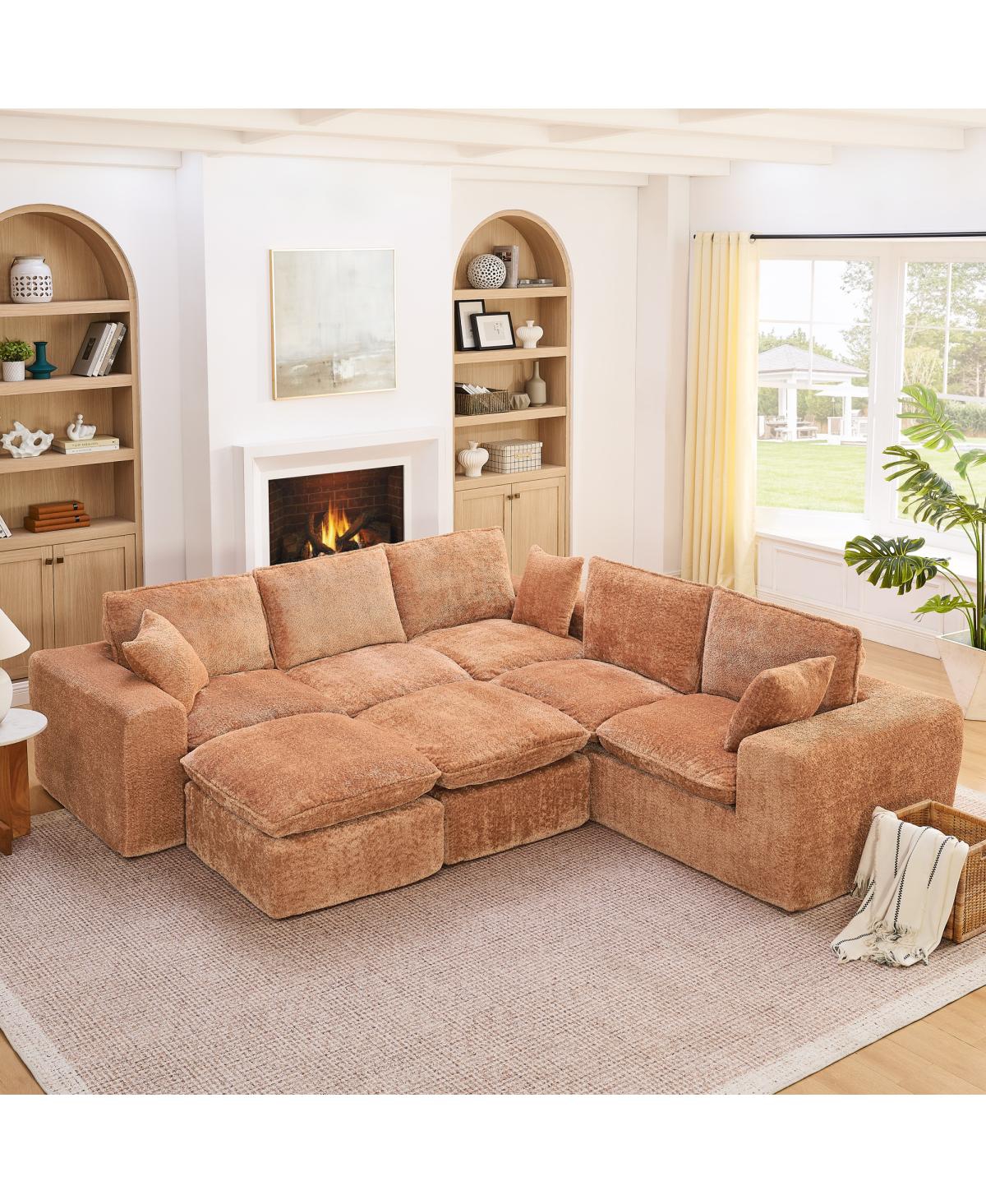 Click here for Streamdale Furniture 107 Modern Boucle L-Shaped Se... prices