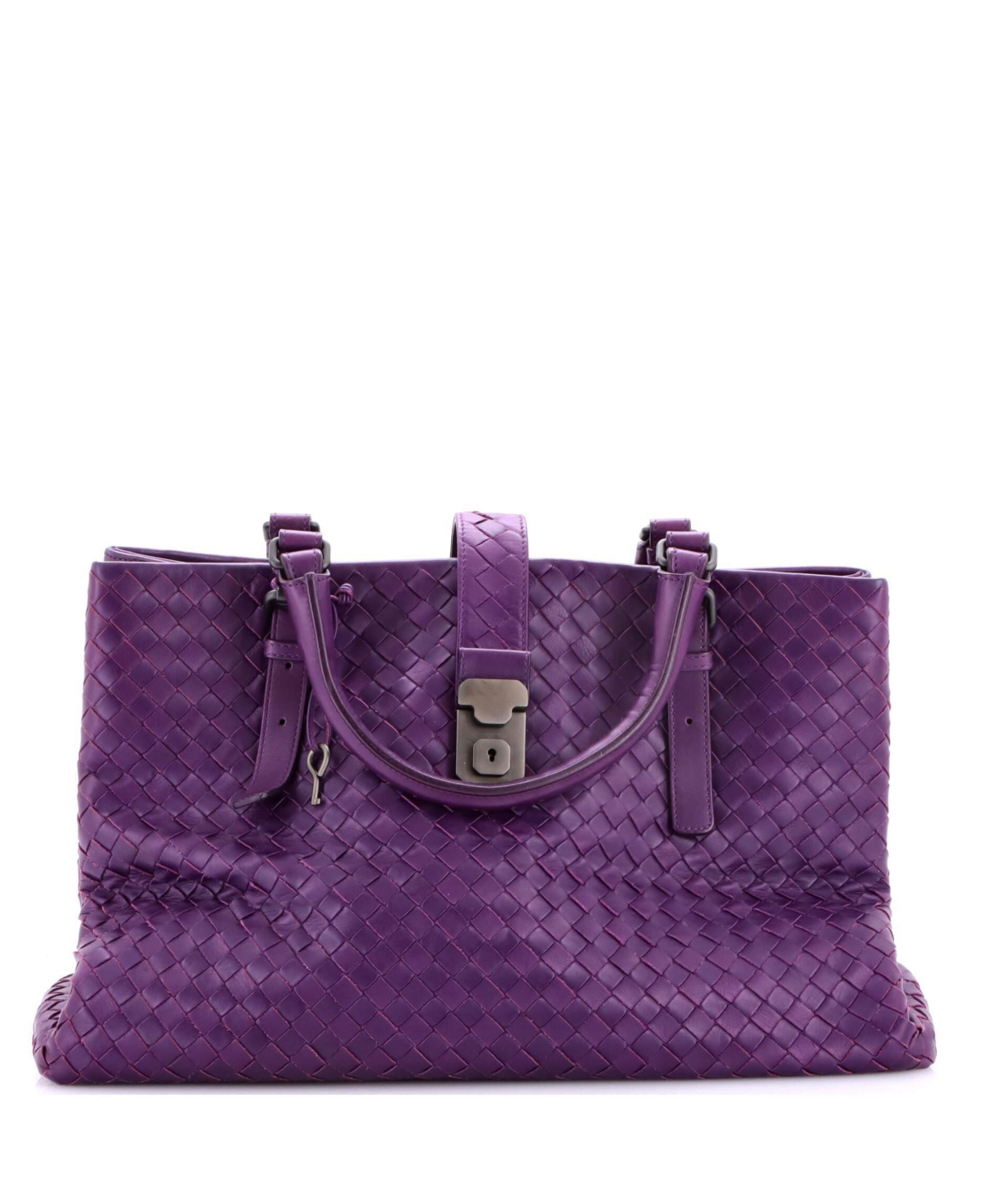 Click here for Pre-Owned Bottega Veneta Medium Roma Bag Intreccia... prices