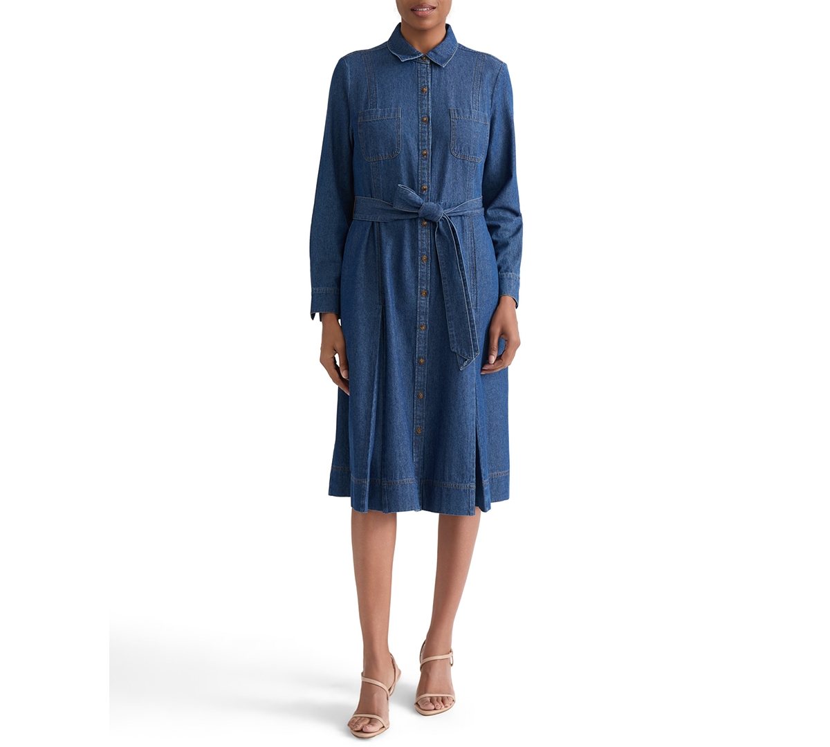 Click here for Jones New York Womens Button-Up Cotton Shirtdress... prices