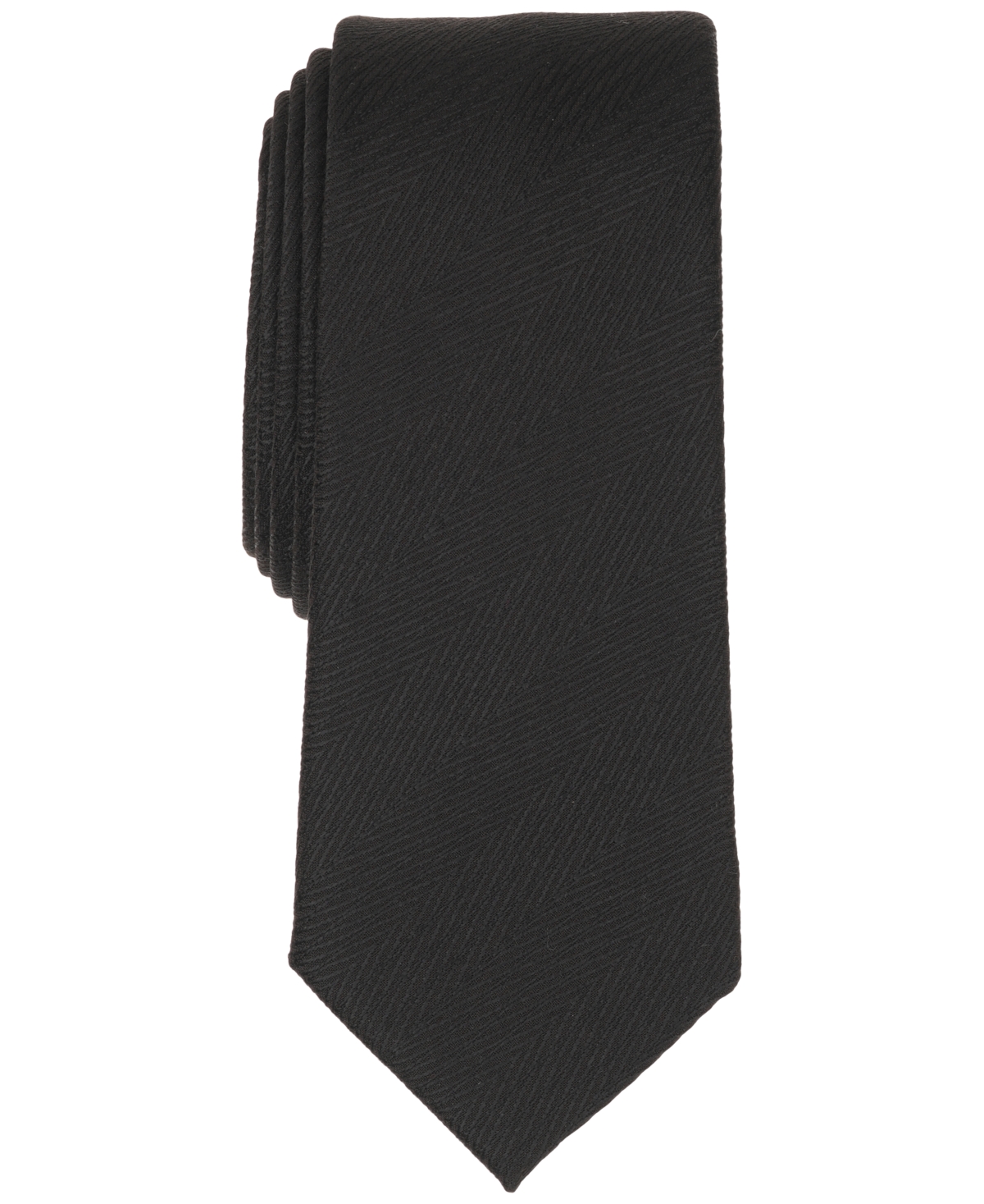 Click here for Alfani Mens Atlas Chevron Solid Slim Tie - Black prices