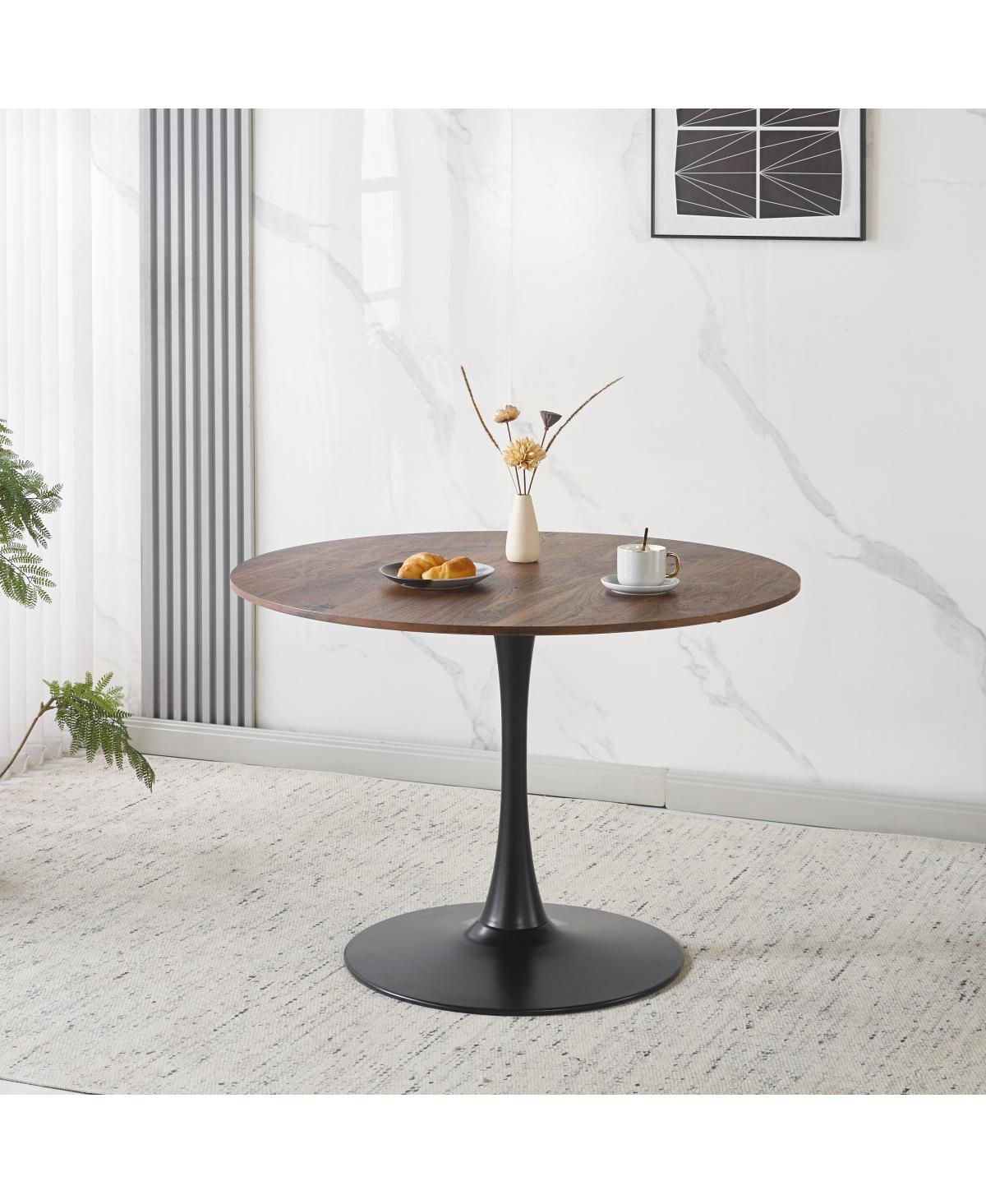 Click here for Streamdale Furniture 42.1 Walnut Round Tulip Pedes... prices